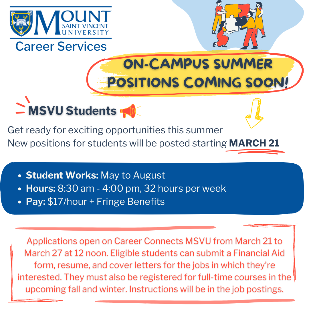 Career Services | Mount Saint Vincent University | Halifax, Nova Scotia