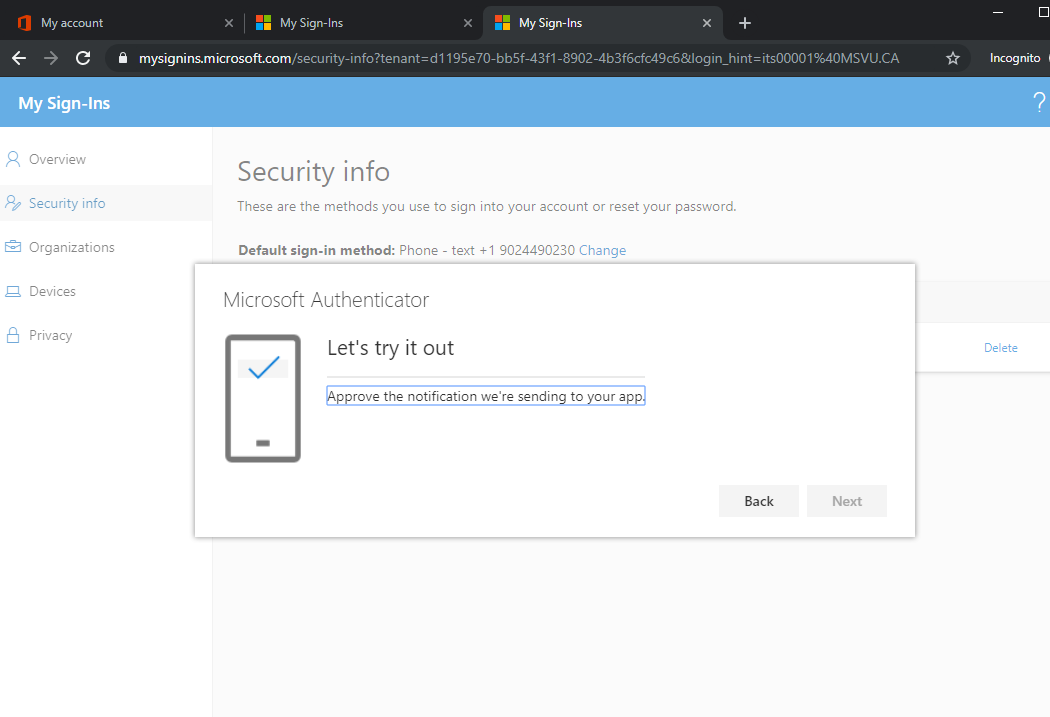 Getting started with MFA – Mount Saint Vincent University
