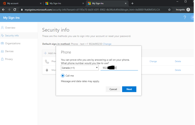 Getting started with MFA – Mount Saint Vincent University