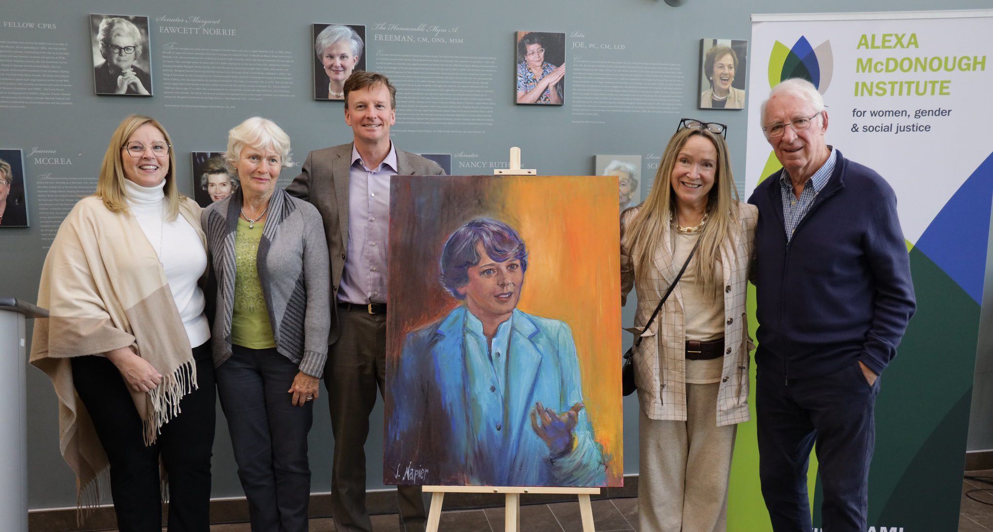Portrait of Alexa McDonough unveiled at MSVU – Mount Saint Vincent ...
