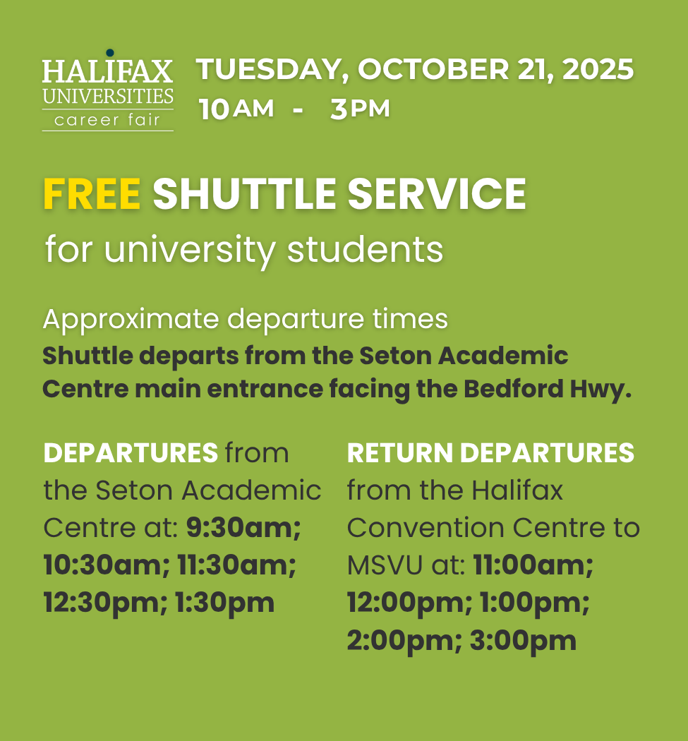 Halifax Universities Career Fair (Halifax Convention Centre) – Mount ...