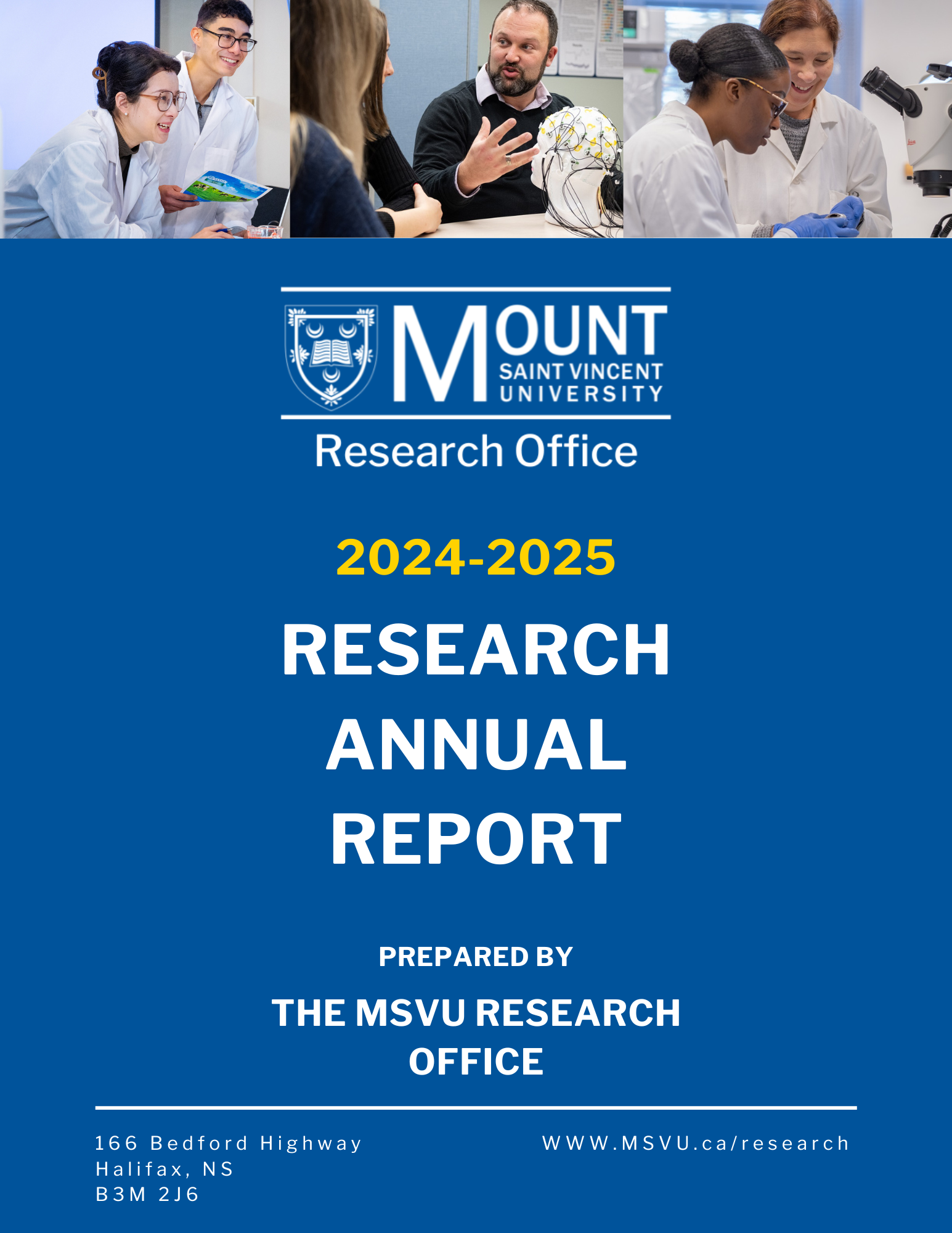 MSVU Research Annual Report 2024-2025 – Mount Saint Vincent University